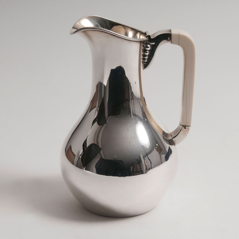 Holger Rasmussen, tätig ca. 1945-56, Kopenhagen: Art Déco Wasserkanne ...