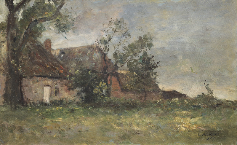 Rudolf Höckner - Grauer Tag in der Marsch