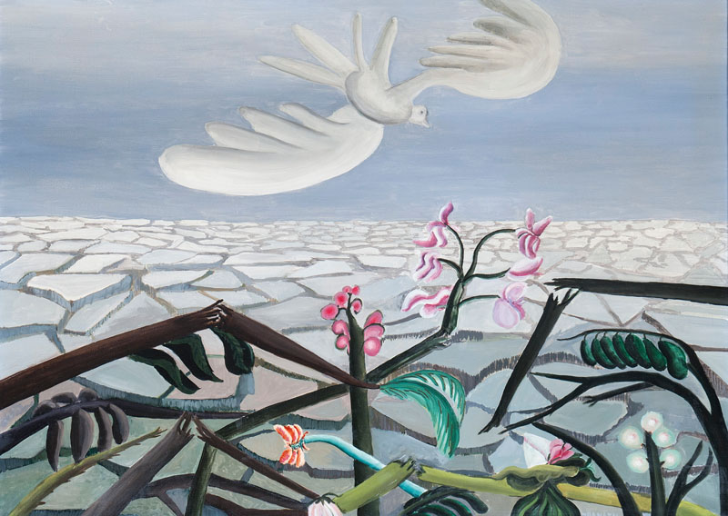 Ingeborg Hansen - Taube über der Wüste