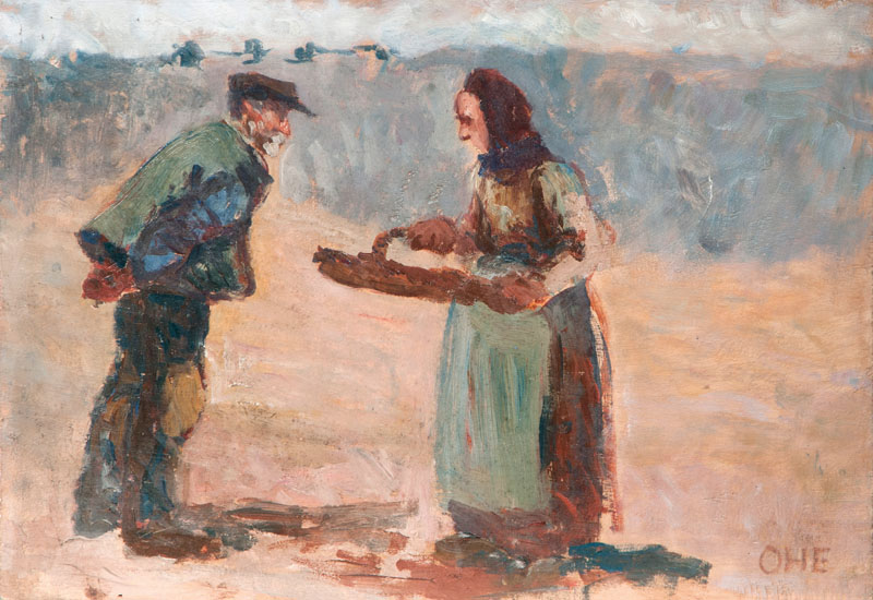 Otto Heinrich Engel - Fishermen on the Beach