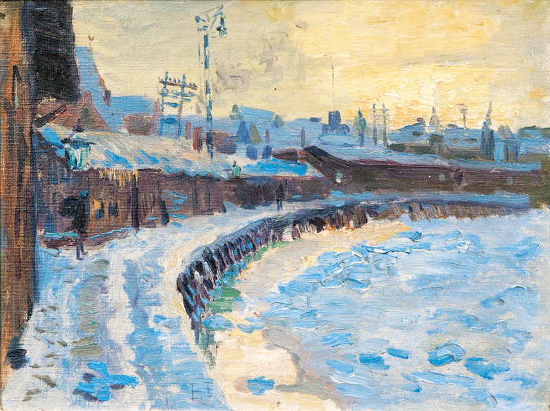 Ernst Eitner - Winter an der Trave