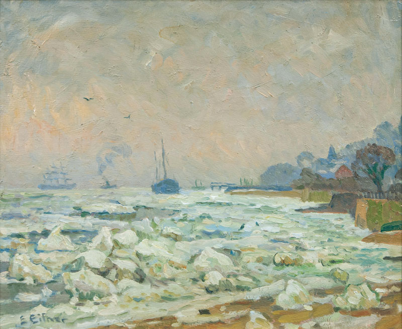 Ernst Eitner - Winter in Blankenese