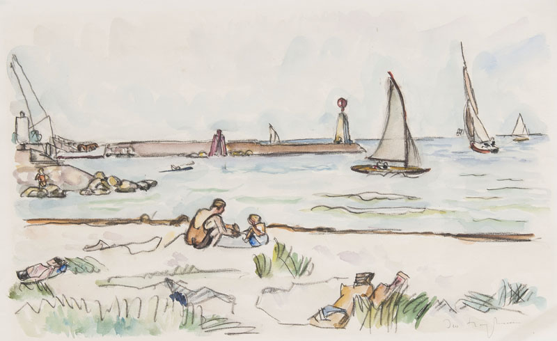 Ivo Hauptmann - Badende am Strand