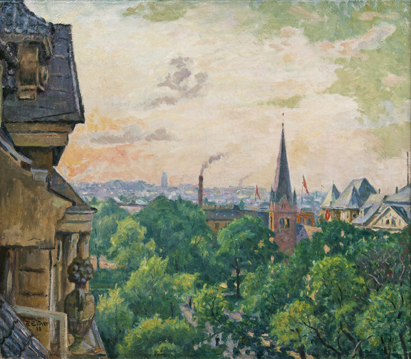 Ernst Eitner - View over Hamburg