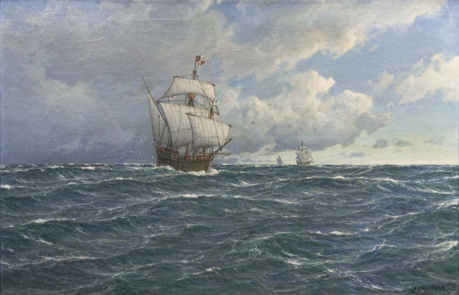 Carl Wilhelm Hugo Schnars-Alquist - The Fleet of Columbus