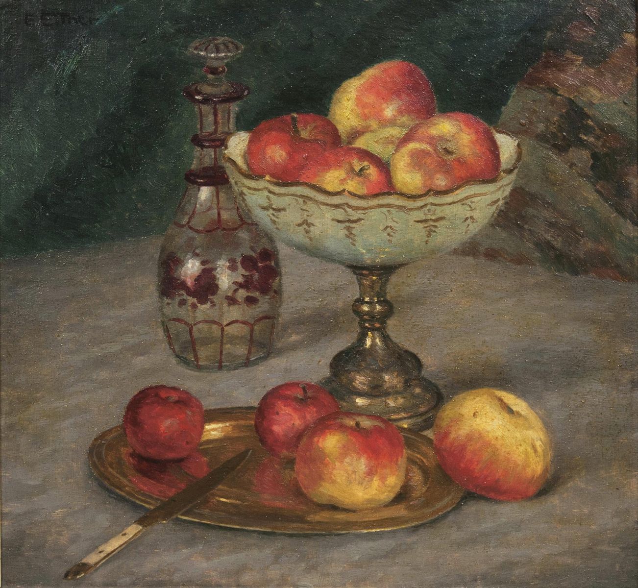 Ernst Eitner - Stilleben mit Äpfeln