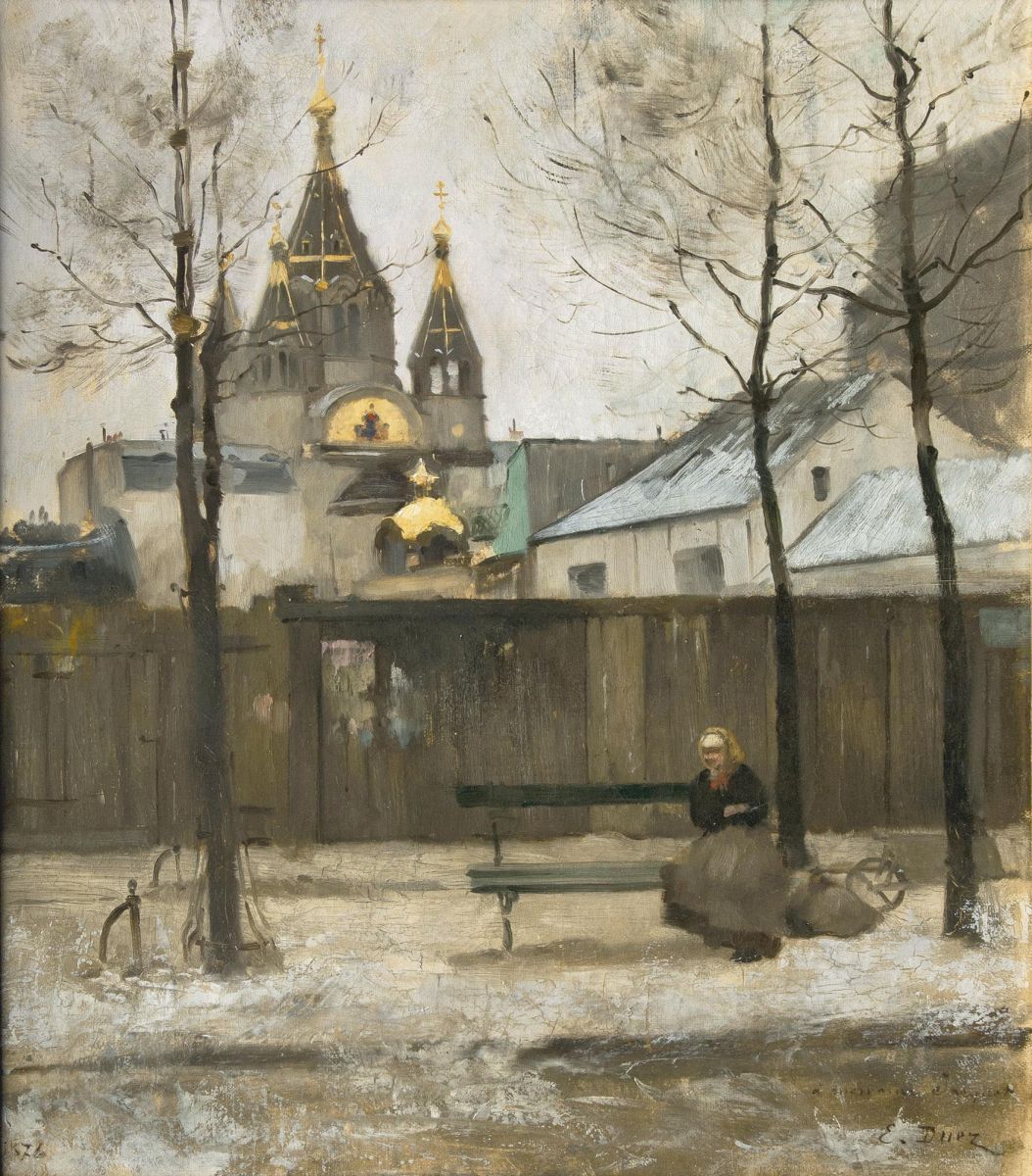 Ernest Ange Duez: Die Alexander-Newski-Kathedrale in Paris [99068]