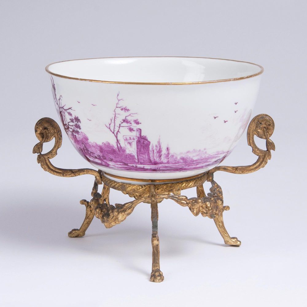 Kumme mit feiner Purpur-Camaieu-Malerei [99659]