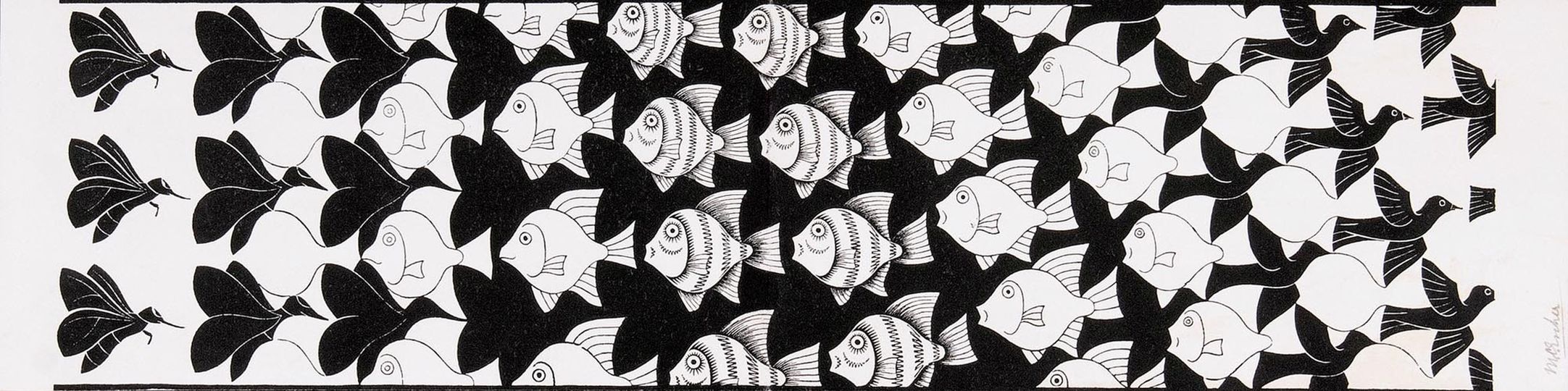 Maurits Cornelis Escher: Motif from 'Metamorphosis II' [99319]