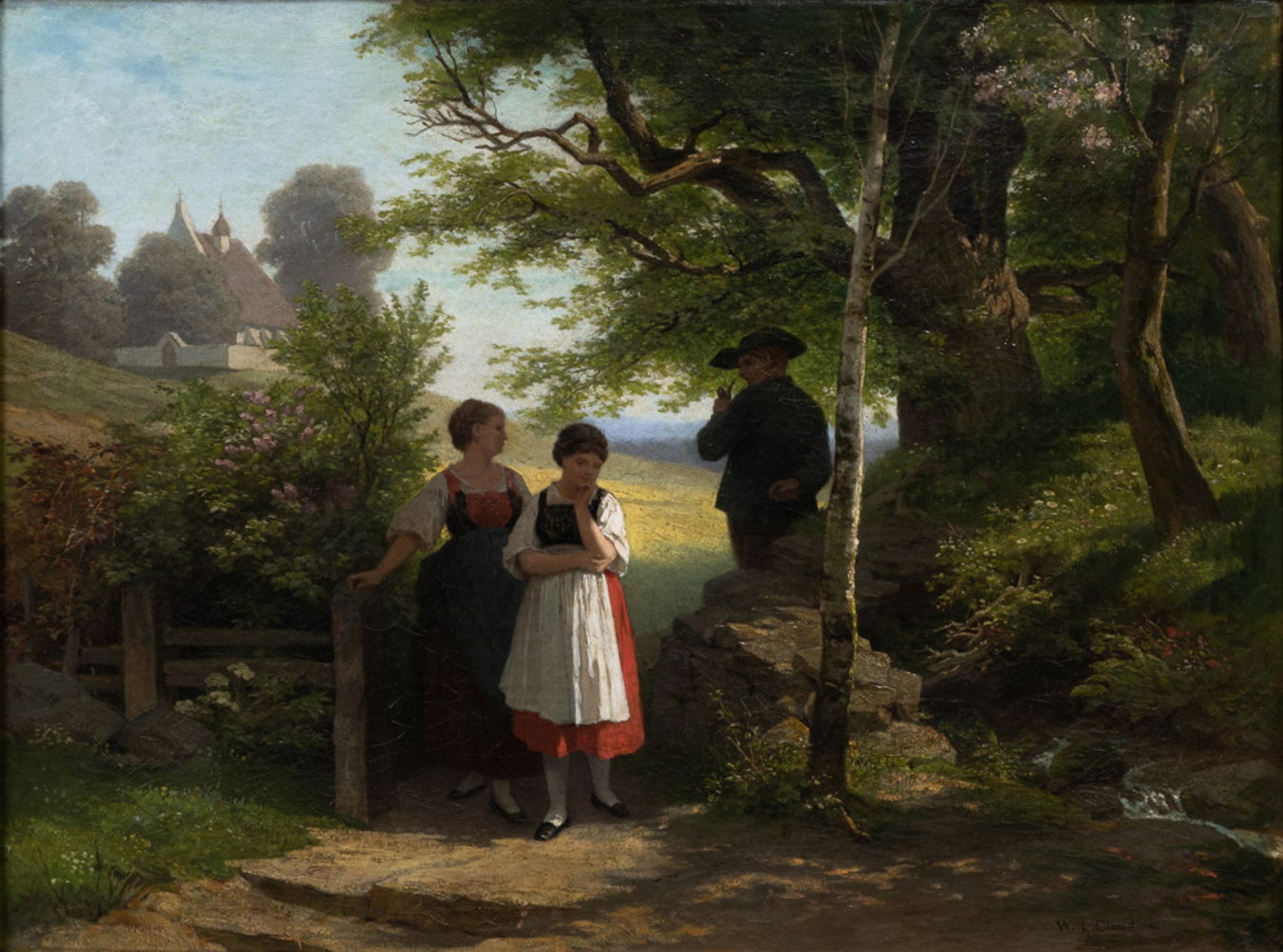 Wilhelm Claudius: Encounter by the Creek [104341]