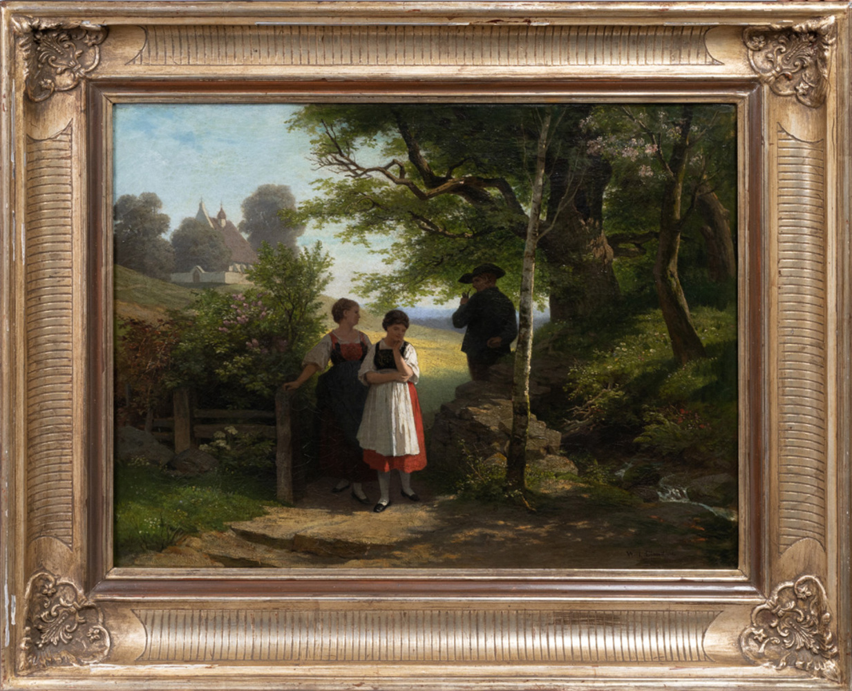 Wilhelm Claudius: Encounter by the Creek [104341]