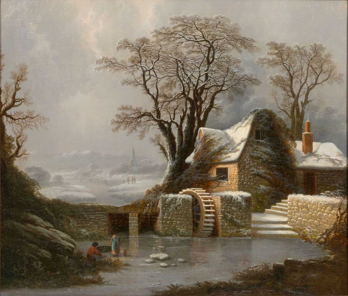 Francesco Foschi, Nachfolger: Wassermühle in Winter [105220]