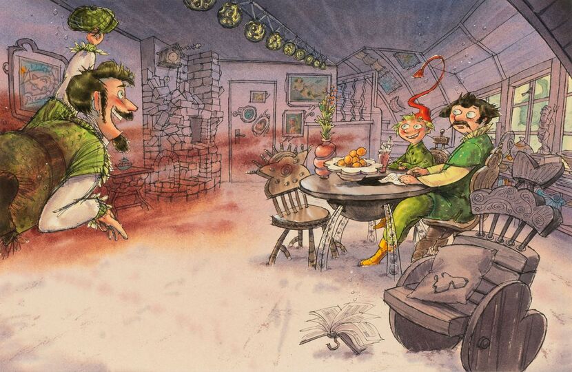 Daniel Napp: Zwei Aquarelle: Der Kleine Wassermann: Sommer im ...