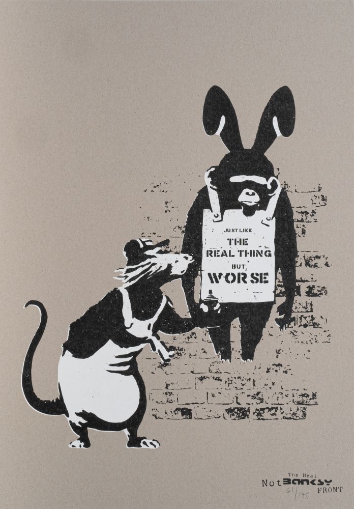 Not Banksy, tätig Anfang 21. Jh.: Like the real thing but worse [109261]